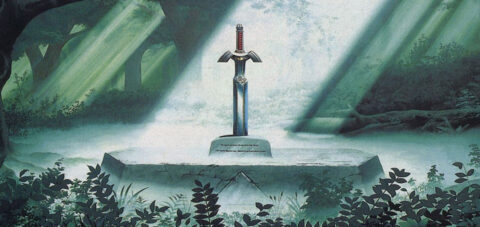 Pulling Out the Master Sword in The Legend of Zelda: A Link to the Past