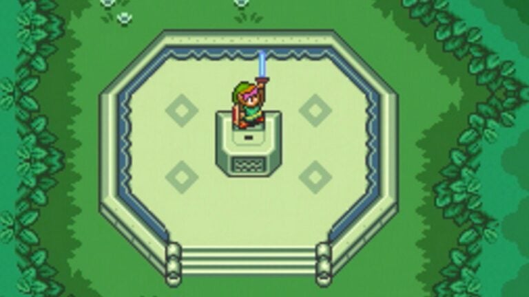 Pulling Out the Master Sword in The Legend of Zelda: A Link to the Past